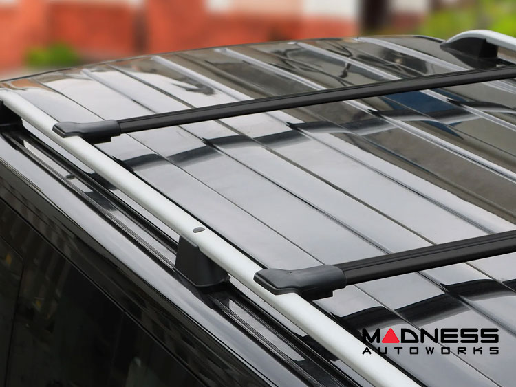 Volkswagen ID. Buzz Roof Rack Cross Bars - Black - for OEM Roof Rails ...