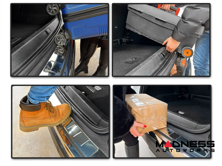 Volkswagen ID. Buzz Bumper Sill Cover - Rear - Polished Stainless Steel ...