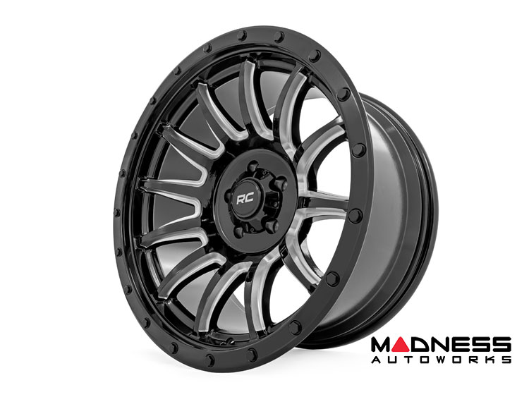 Custom Wheel 90 Series Wheel - One-Piece - Gloss Black w/ Machined ...