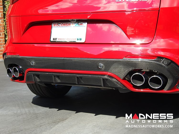 Alfa Romeo Stelvio Rear Diffuser - Carbon Fiber - Quadrifoglio Model ...