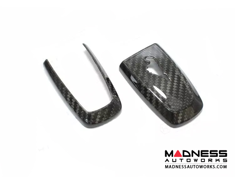 Ford Mustang Carbon Fiber Key Cover - Carbon Fiber (2018-2019), FOR-03