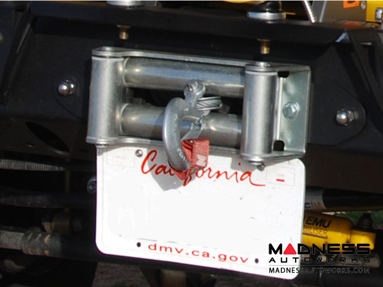 Jeep Wrangler JL Roller Fairlead Mount - Center Kit, 3123