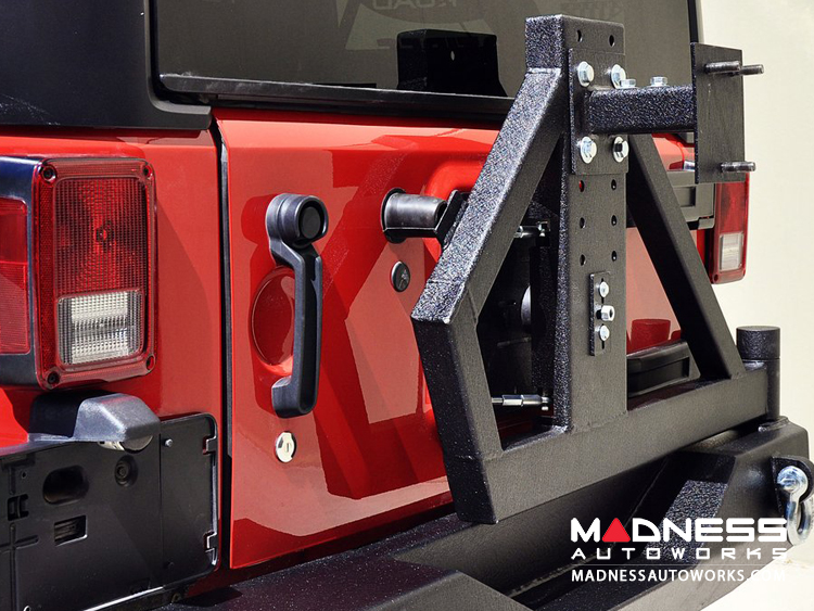 Jeep Wrangler JK Rear Bumper & Tire Carrier - Textured Black