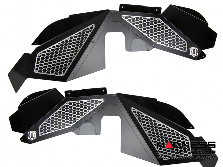 Jeep Wrangler JK Modular Fender Liner Mesh Trim Kit - Aluminum