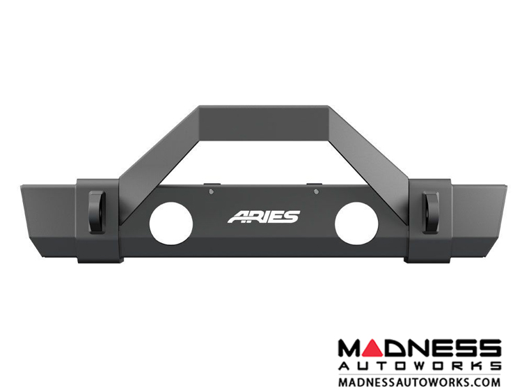 Jeep Wrangler JL Front Stubby Bumper w/ Brush Guard, 2186002