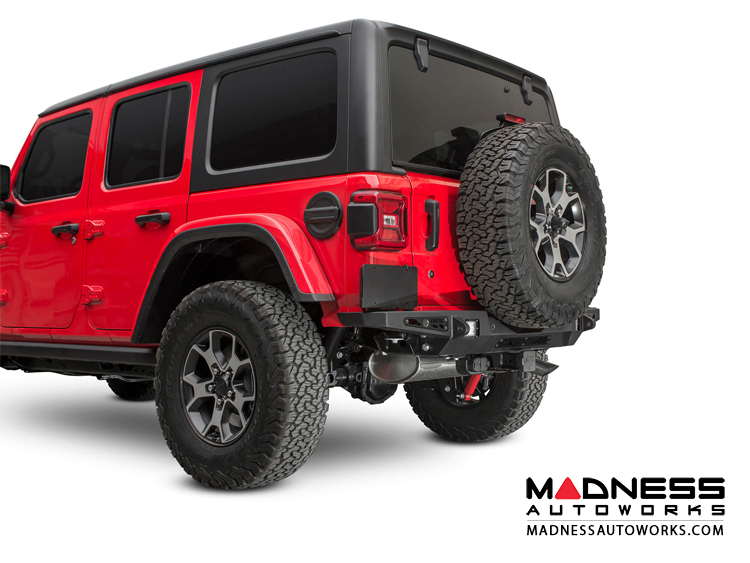 Jeep Wrangler JL Rear Bumper w/ Backup Sensors - Stealth Fighter ...