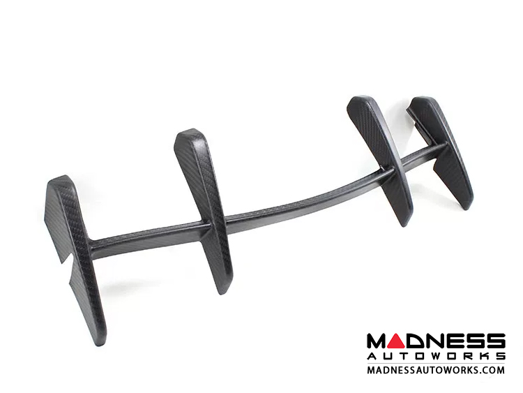 Alfa Romeo 4C Carbon Fiber Rear Diffuser Flap Deflector - Matte, AR4C-057