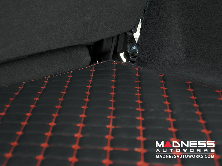 Jeep Wrangler JL Cargo Mat - Black w/ Red Stitching , MAD36-1319