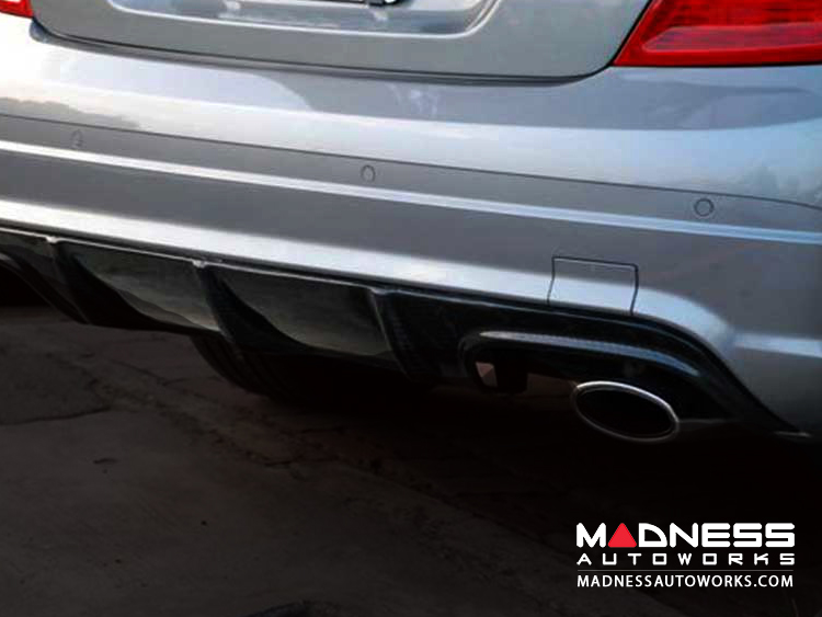 Mercedes-Benz W204 C63 AMG Rear Bumper Lip - Carbon Fiber, JC-BE20418