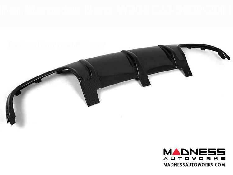 Mercedes-Benz W204 C63 AMG Rear Bumper Lip - Carbon Fiber, JC-BE20418