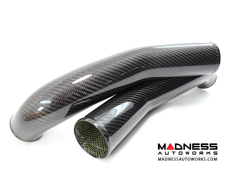 NISSAN GT-R R35 Twin Turbo Cold Air Intake Pipe Set in Carbon Fiber ...