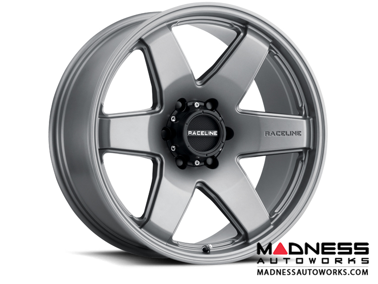 Jeep Wrangler Custom Wheels by Raceline - 942GS - 16" x 8" - Greystone ...