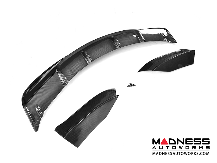 Tesla Model S Rear Diffuser w/ Custom Splitters - Carbon Fiber, JC-HD198KB