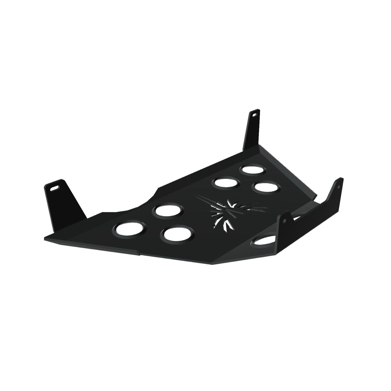 Jeep Compass Skid Plate - Rear Differential - Black Powdercoated Finish