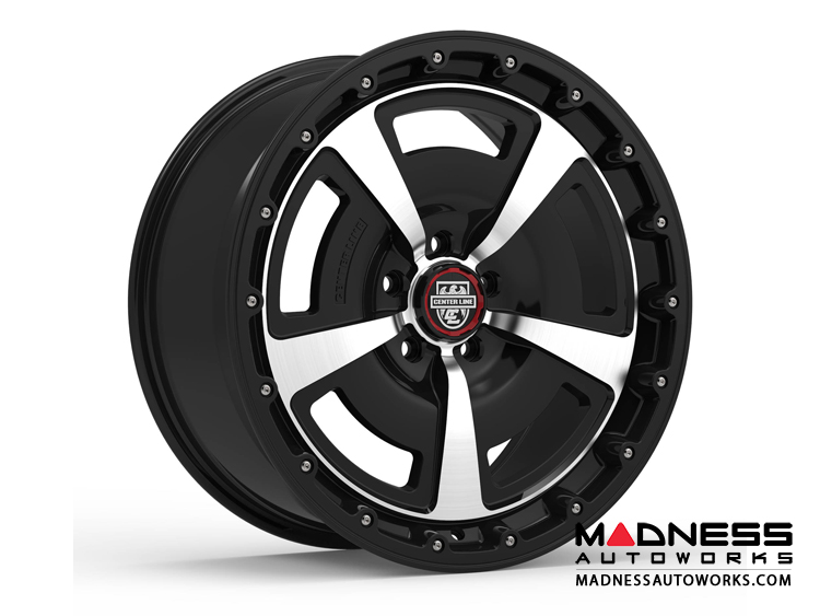 Custom Wheels by Centerline Alloy - MM2MB - Gloss Black w/ Machined Face
